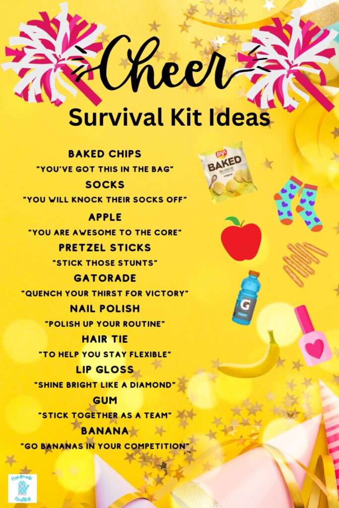 17 Best Cheer Snack Bag Ideas and Survival Kits - Handmade Healthy